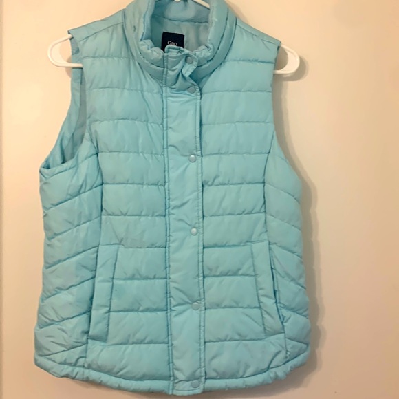 GAP | Jackets & Coats | Light Blue Puffer Snow Vest Really Cute | Poshmark
